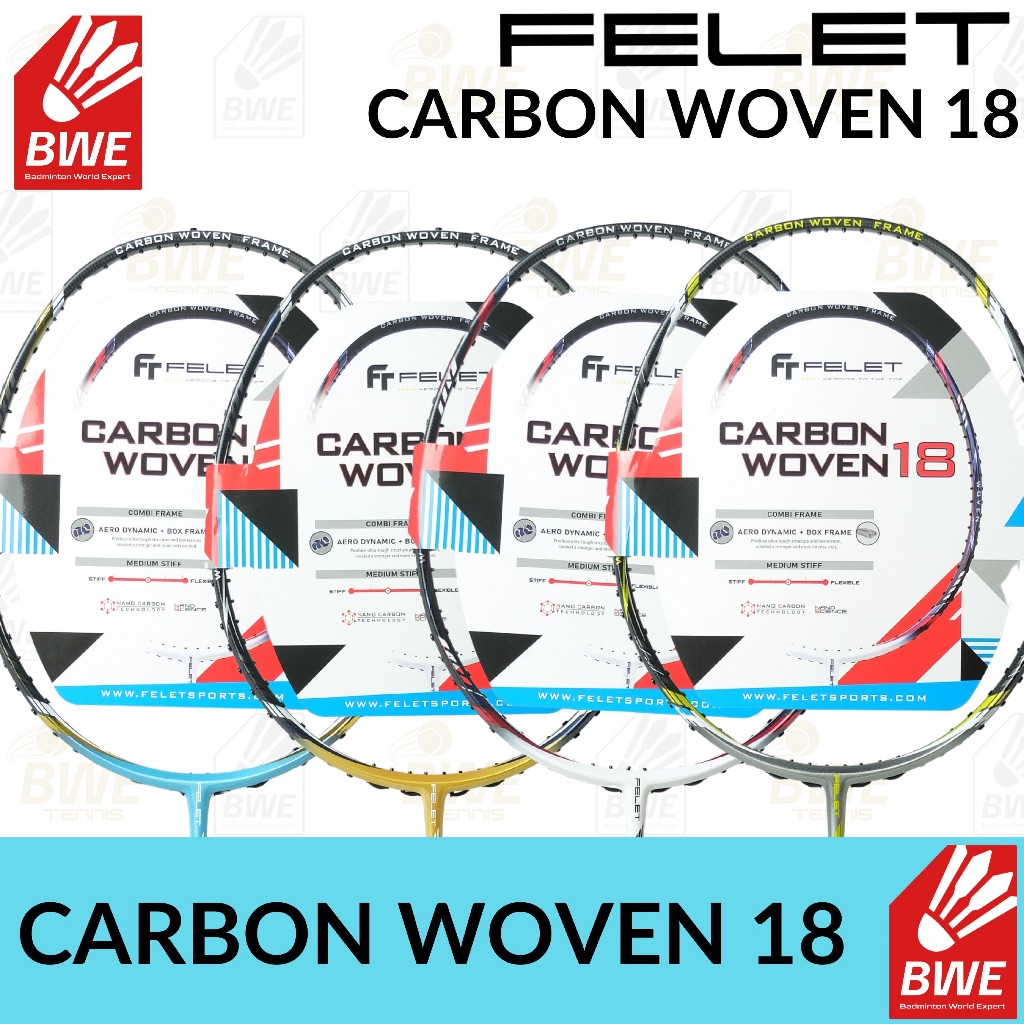 Jual FELET CARBON WOVEN 18 36LBS - RAKET BADMINTON BULU TANGKIS 100% ...