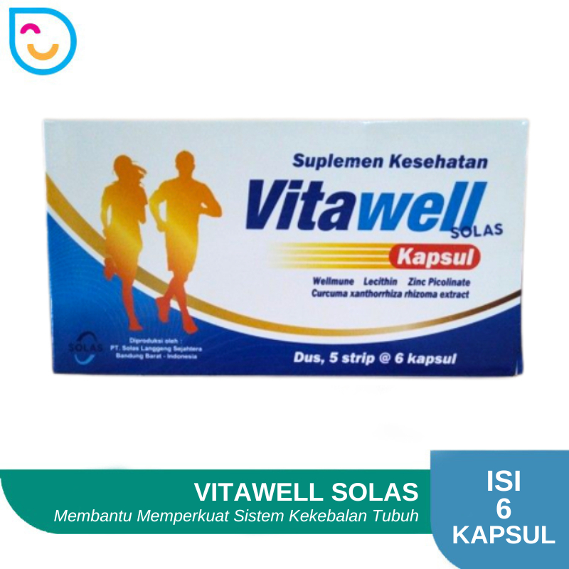 Jual Vitawell 1 Strip Isi 6 Kapsul Memperkuat Sistem Kekebalan Tubuh ...