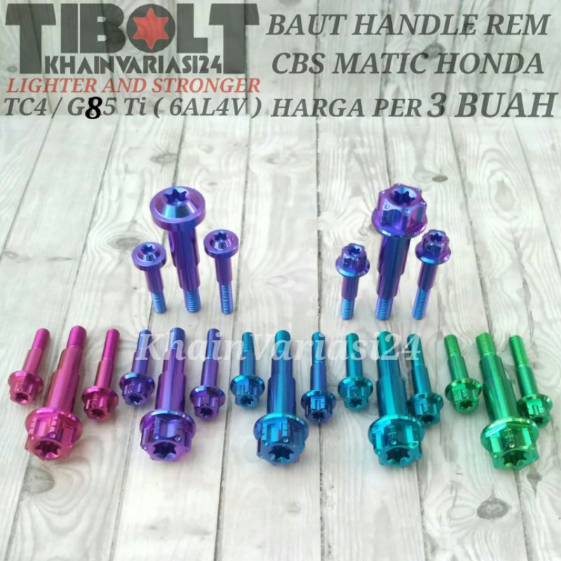 Jual Baut titanium handle rem vario 110 125 150 cbs beat cbs new scoopy cbs genio cbs | Shopee ...