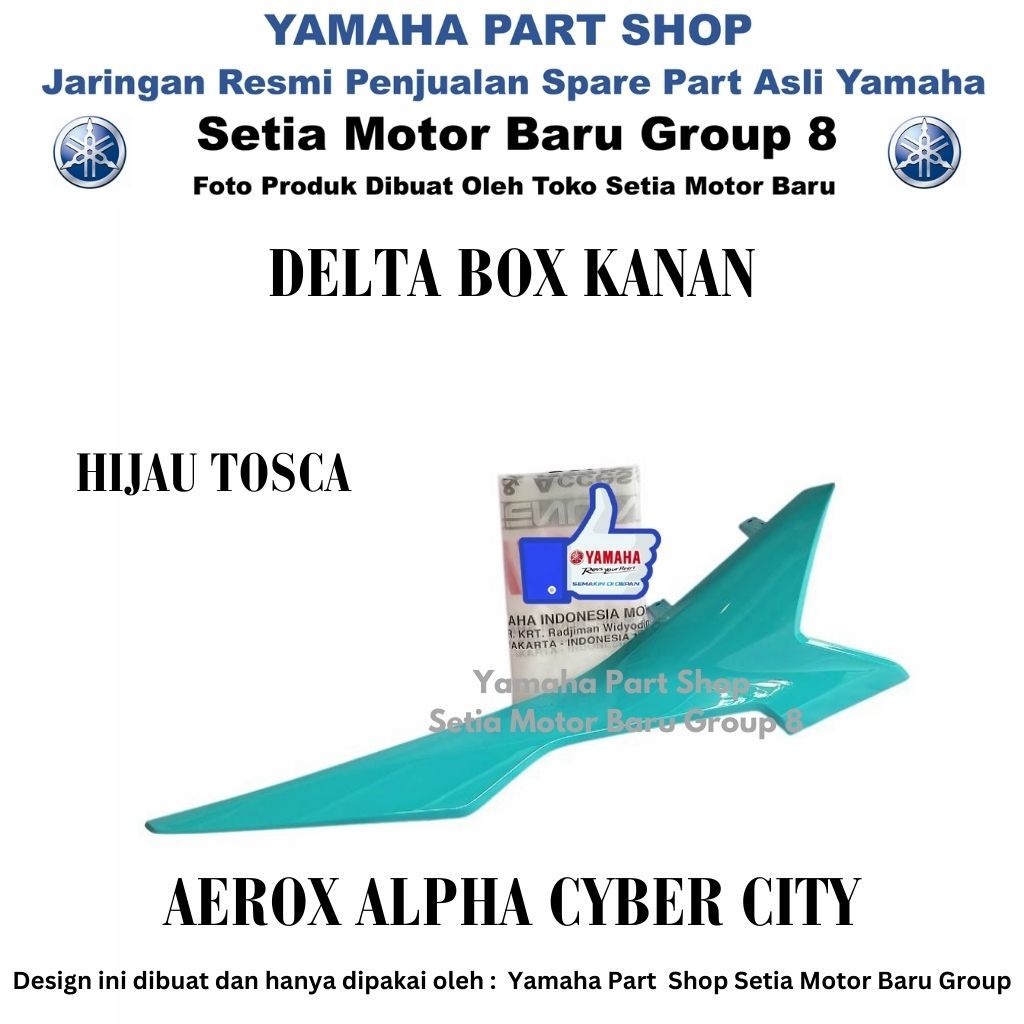 Jual Delta Box Hijau Tosca Kanan Aerox Alpha Cyber City Mat Blue ...