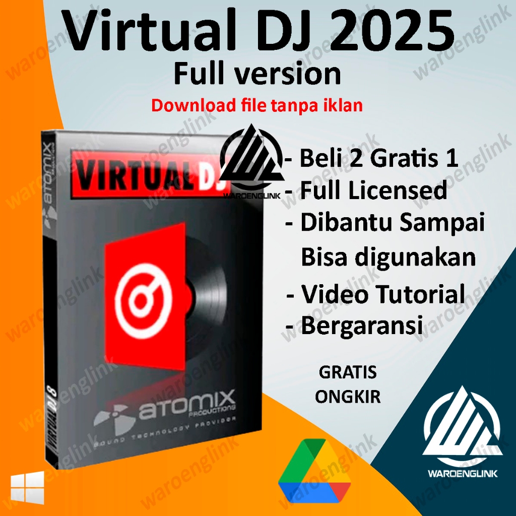 Jual Atomix Virtual DJ 2025 | Video Install | Windows | Full Version ...
