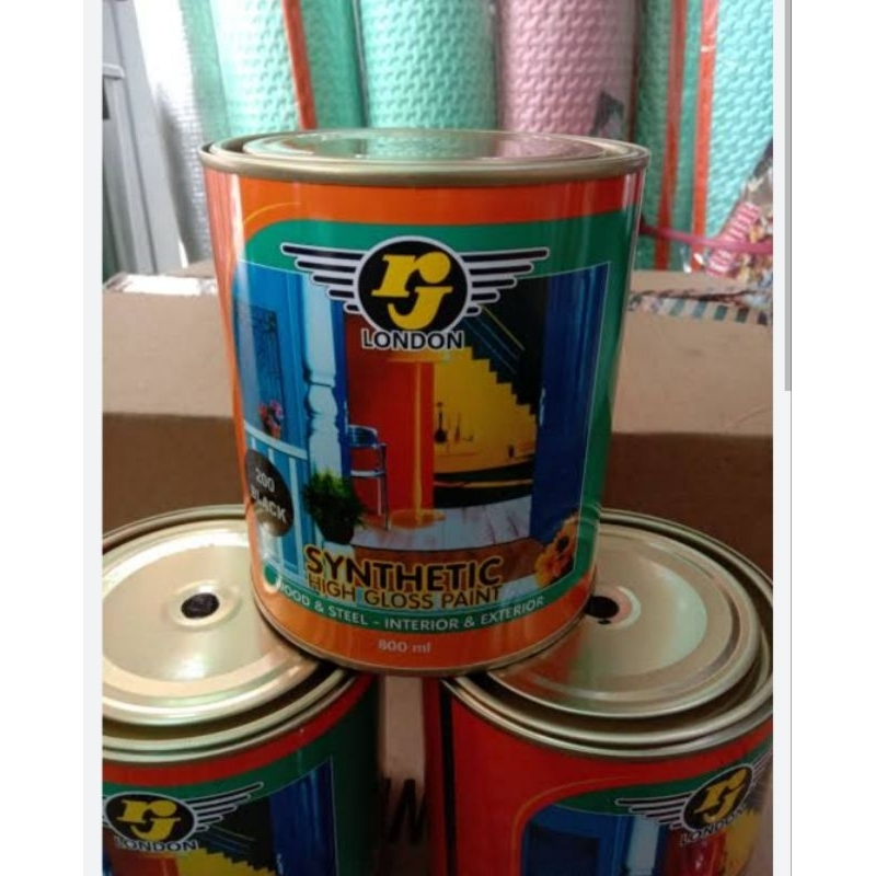 Jual cat minyak kayu dan besi 800 gram rj london | Shopee Indonesia