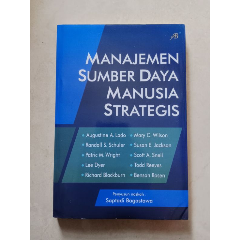Jual Buku Manajemen Sumber Daya Manusia Strategis ORIGINAL | Shopee Indonesia