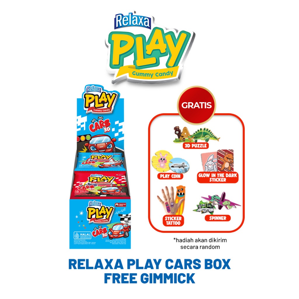 Jual Relaxa Play Cars Box 12 x 12 GR | Shopee Indonesia
