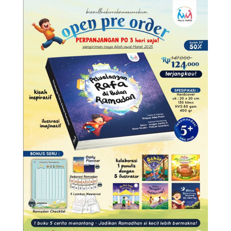 Jual [READY] Buku Cerita Anak : Petualangan Rafa di Bulan Ramadan (Hard Cover) by Mecca Medina ...