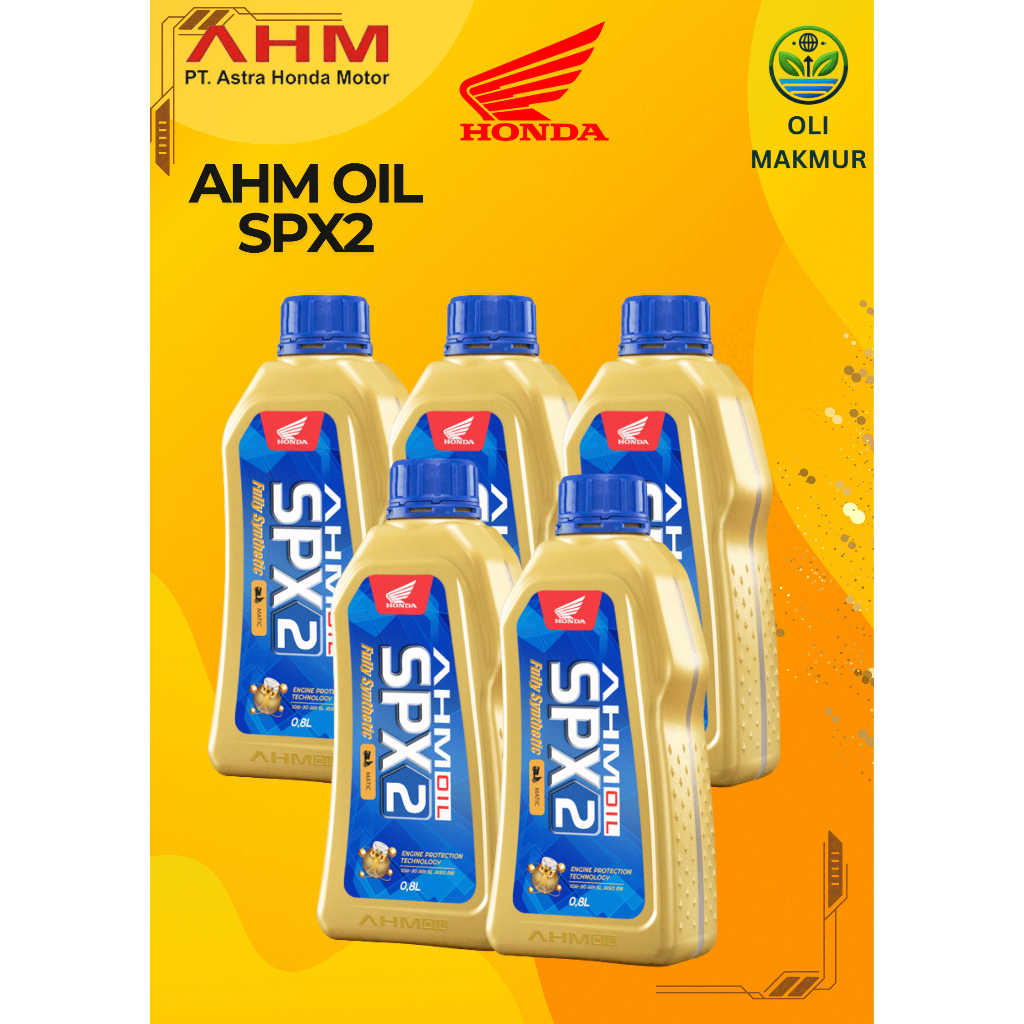 Jual 5 BOTOL Oli Motor Matic AHM Oil SPX 2 0.8L | Shopee Indonesia