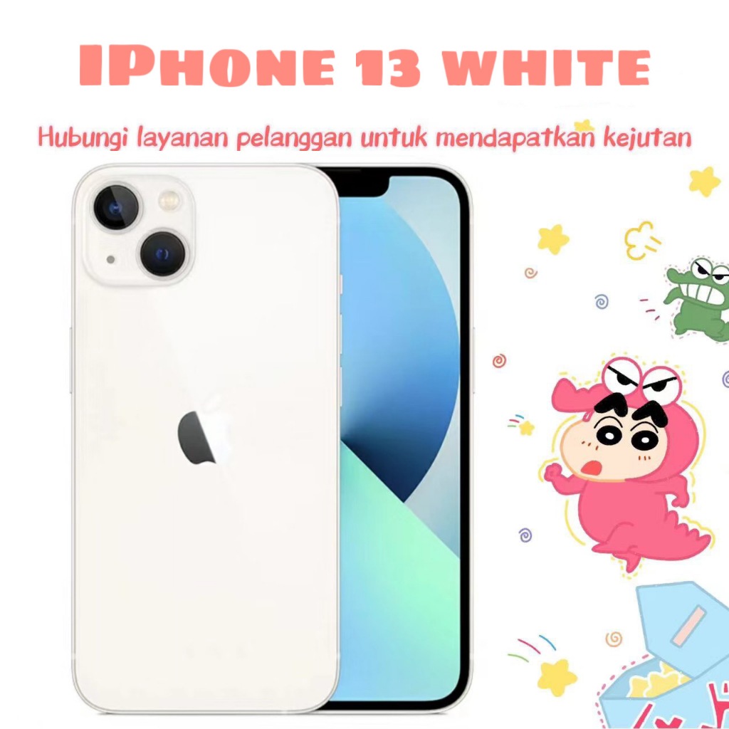 Jual [GARANSI] iP13 128GB/256GB White - Original, Mulus, Harga Terbaik! | Shopee Indonesia