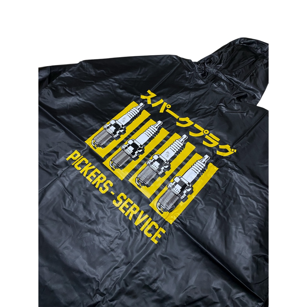 Jual PICKERS SERVICE - BLACK PLUG RAINCOAT | Shopee Indonesia