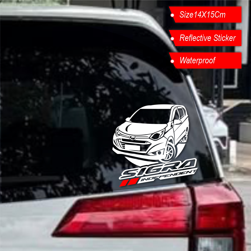 Jual Stiker Variasi Kaca Mobil Daihatsu Sigra 2018 | Shopee Indonesia