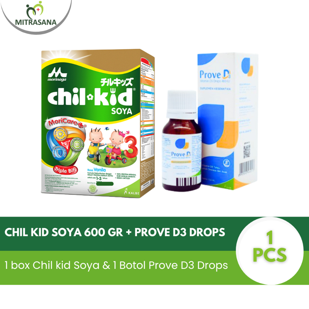 Jual Chil Kid Soya 600g dan Prove D3 Drops-Kesehatan Anak | Shopee ...