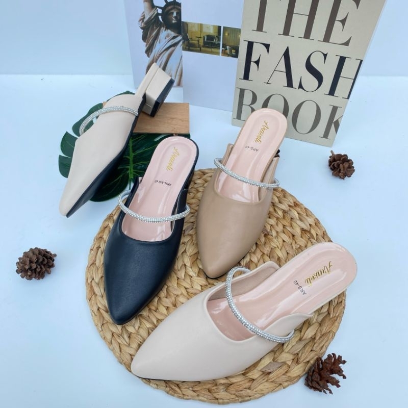 Jual Heels sepatu sandal wanita Bustong elegan nyaman hak 2-3cm tali ...