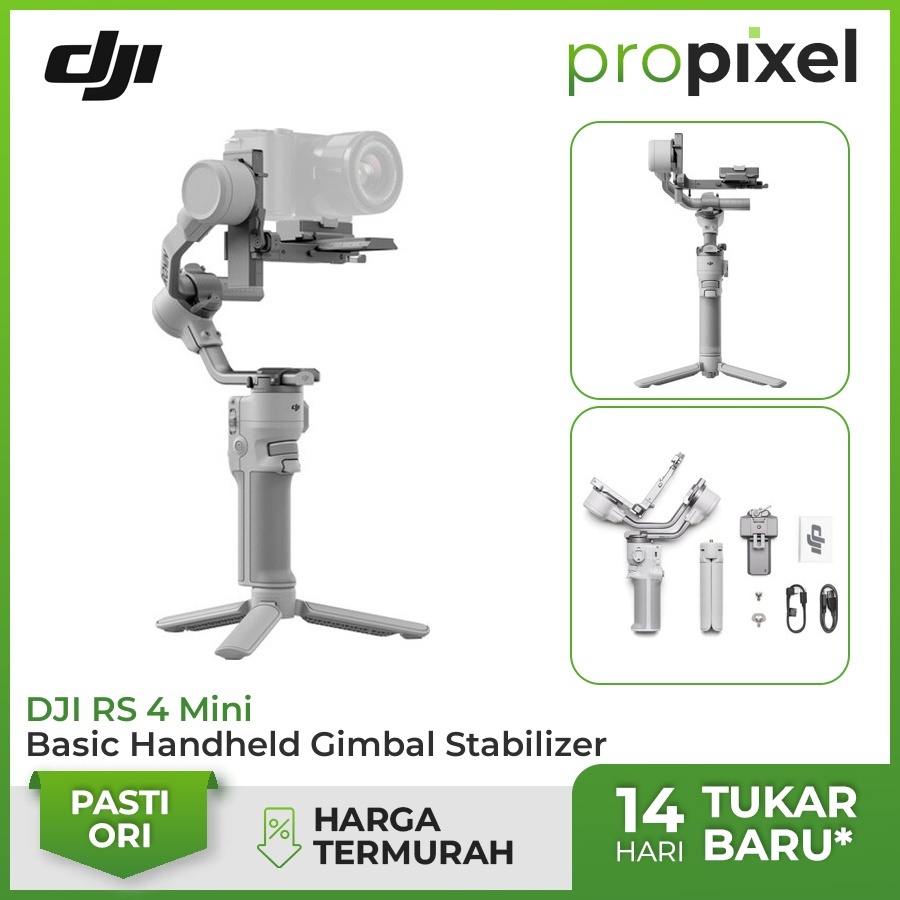Jual DJI RS 4 Mini Basic / Combo Handheld Gimbal Stabilizer Camera DJI ...