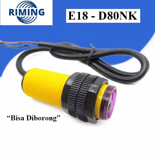 Jual E18-D80NK SENSOR JARAK ADJUSTABLE INFRARED SENSOR SWITCH 10-80CM ...