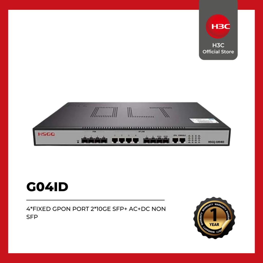 Jual HSGQ G04ID GPON OLT 4 PORT GPON OLT 10G UPLINK AC+48VDC G004 ...