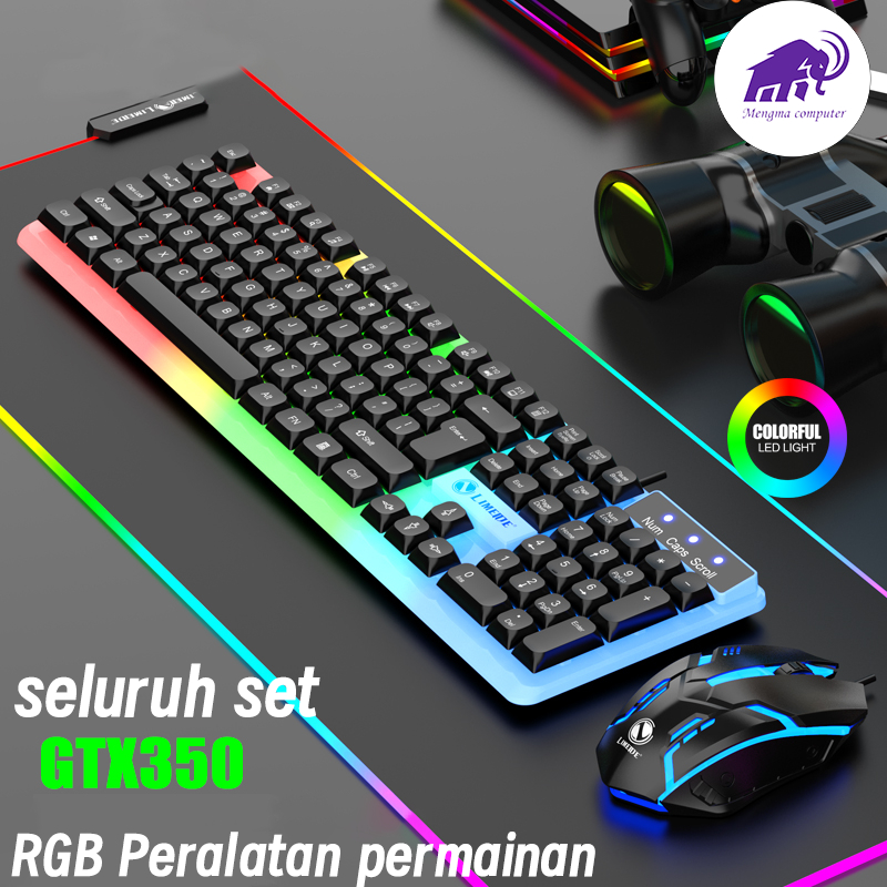Jual MA Kombo Keyboard dan Mouse Gaming dengan Lampu RGB Cahaya ...