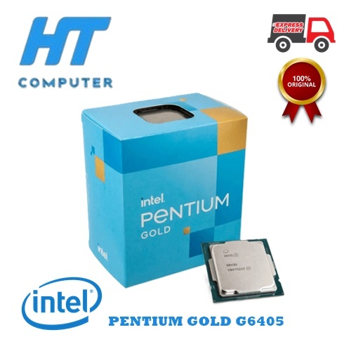 Jual PROCESSOR INTEL PENTIUM GOLD G6405 4.1GHZ DUAL CORE LGA 1200 BOX | Shopee Indonesia