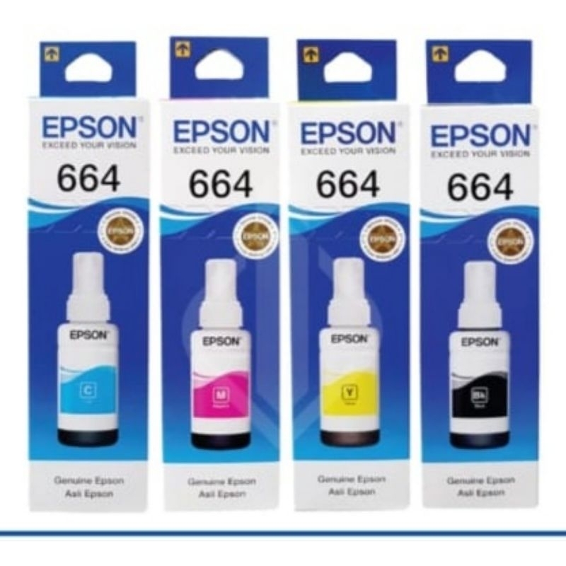 Jual Tinta Refil Epson 664 1set (4pcs) For Epson L100/L110/L120/L200/L220/L310/L360. | Shopee ...