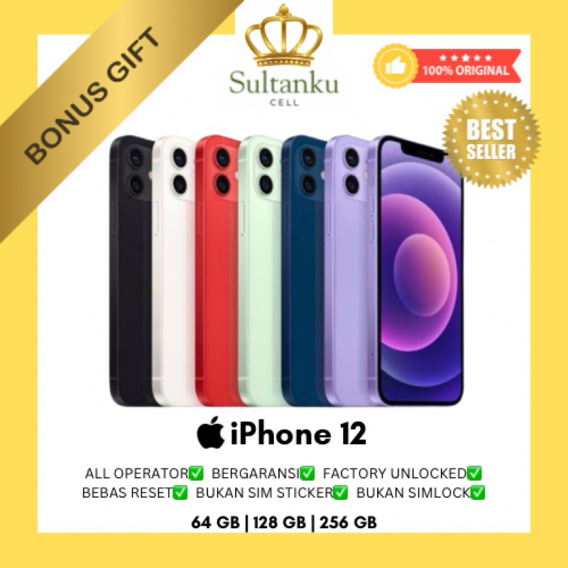Jual BC iP 12 IMEI Terdaftar Beacukai Sinyal Permanen 12 64gb 128gb 256gb Second Original ...