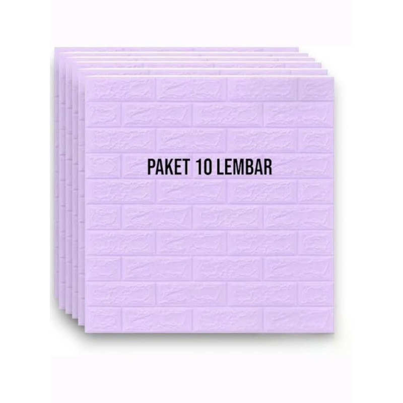 Jual Wallpaper Dinding Bata Foam 3D [PAKET 10 LEMBAR] Uk. 70x38cm Warna ...