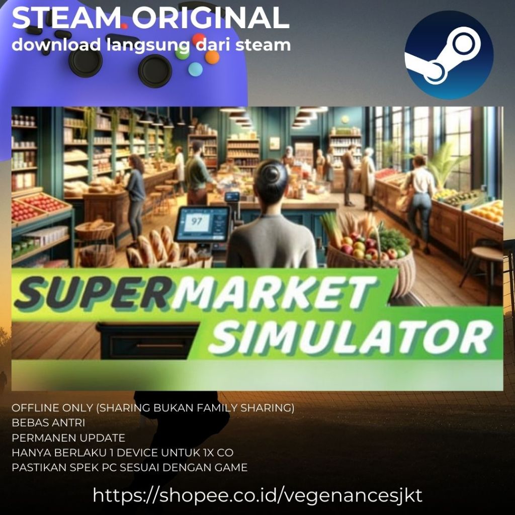 Jual Supermarket Simulator PC Game Sharing Original + Latest Update ...