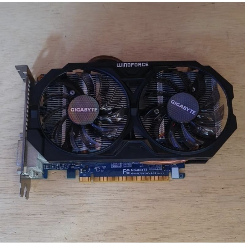 Jual GIGABYTE NVIDIA GTX 750 ti 2GB-128BITS-DDR5 | Shopee Indonesia