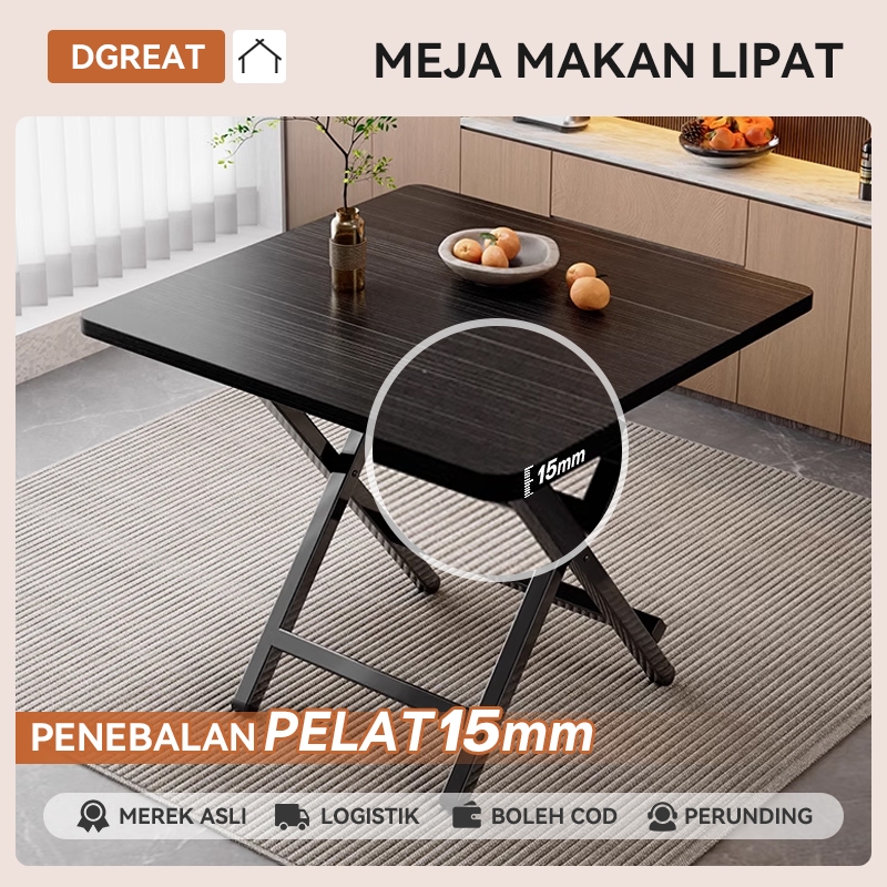 Jual DGREAT Meja Lipat Portable Meja Lipat Persegi Meja Makan Minimalis Meja Jualan Serbaguna ...