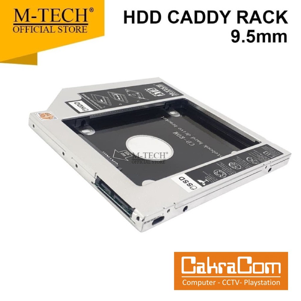 Jual M-TECH ORIGINAL SSD HDD Caddy Slim 9.5mm / 12,7mm For Notebook ...