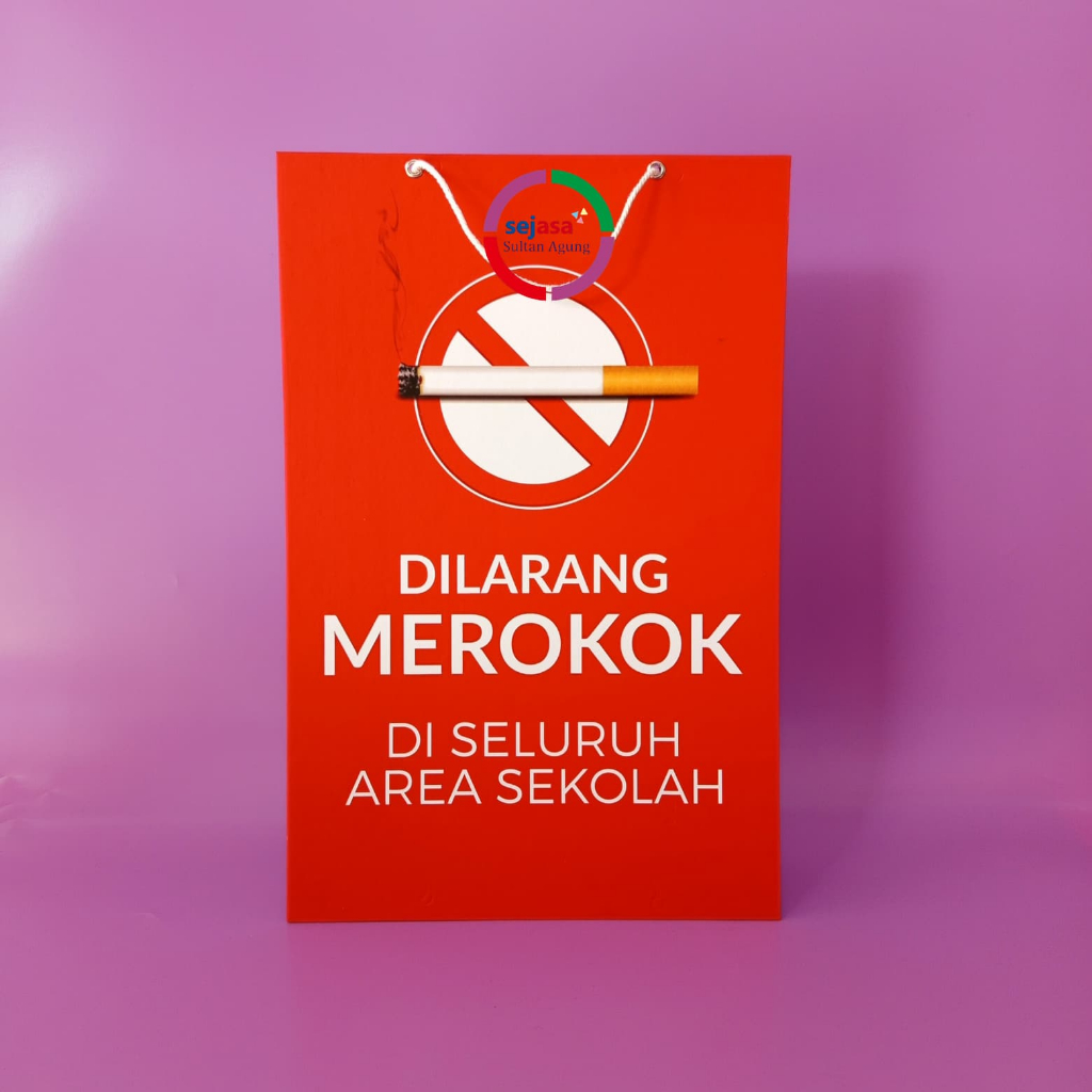 Jual Hard Poster A3 Dilarang Merokok Di Seluruh Area Sekolah | Poster ...