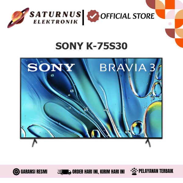 Jual SONY K-75S30 SMART TV 75 INCH 4K UHD GOOGLE TV//K75S30/75S30//K-75S30 TV SONY BRAVIA 4K HDR ...