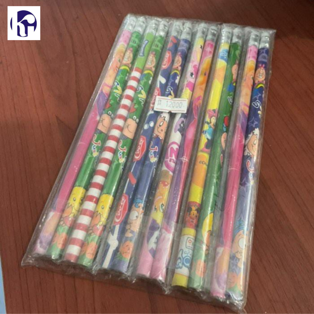 Jual Pensil HB Karakter 1 Pak isi 12 Pcs | Shopee Indonesia
