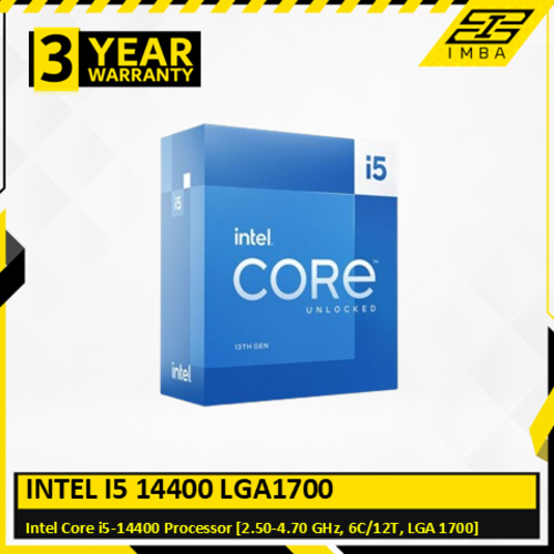 Jual Intel Core i5-14400 Processor [2.50-4.70 GHz, 6C/12T, LGA 1700] | Shopee Indonesia