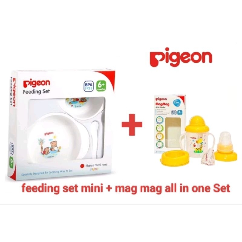 Jual PIGEON TEMPAT MAKAN BAYI | PIGEON FEEDING SET MINI + MAG MAG ALL ...