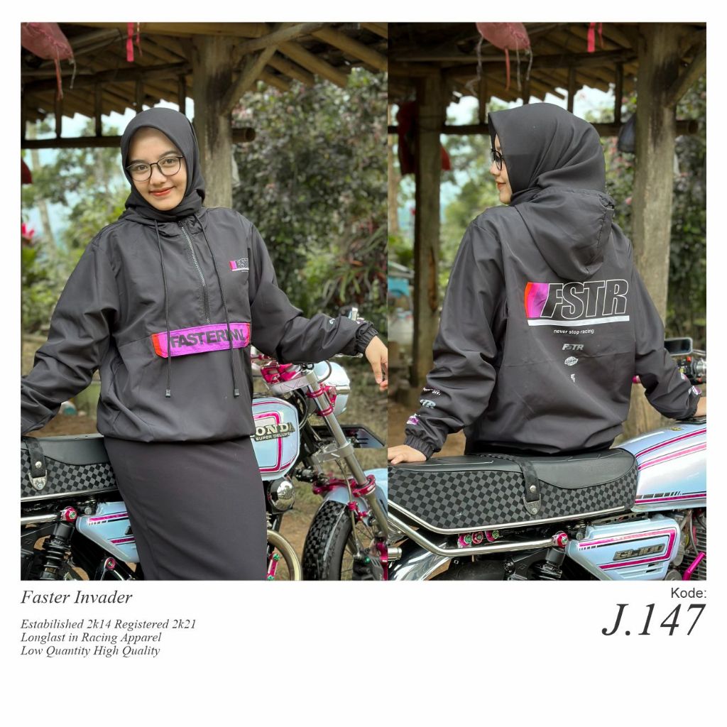 Jual Jaket Anorak Faster Invader Printing J 157 (Purple) | Shopee Indonesia