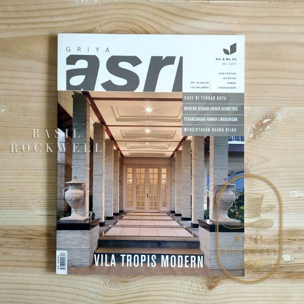 Jual Griya Asri Majalah Arsitektur Edisi Mei 2007 Desain Interior Taman ...