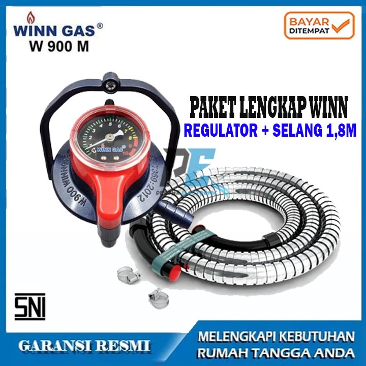 Jual Regulator Winn Gas Tekanan Rendah W 900 M 1 paket win gas Double ...