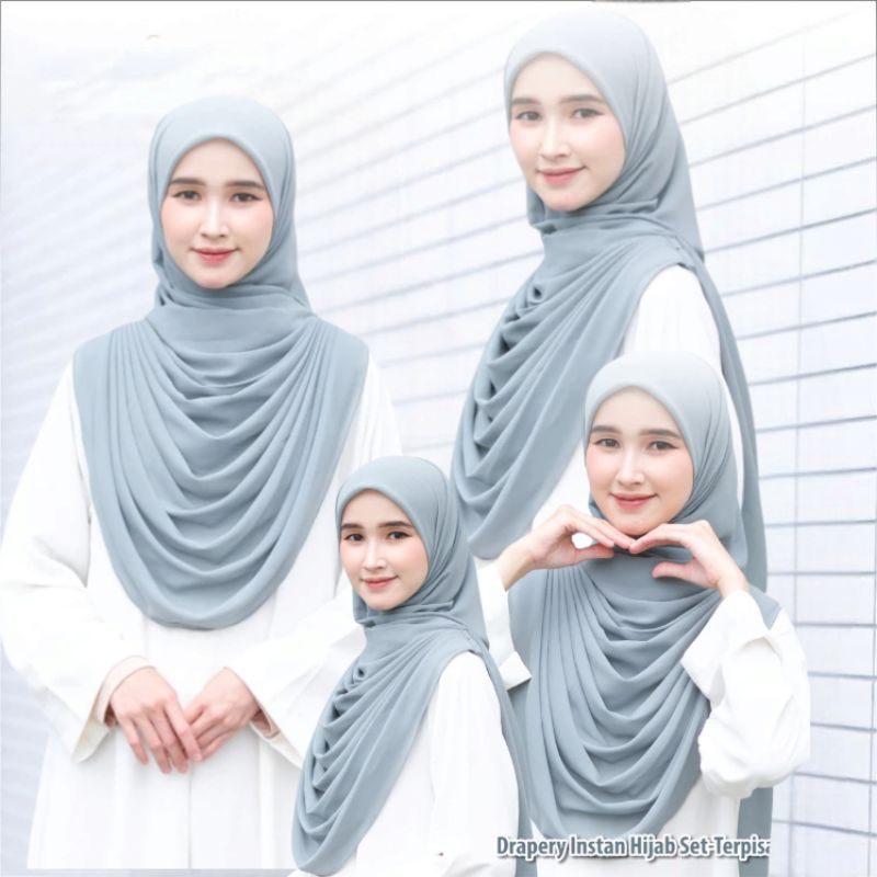 Jual DRAPERY INSTAN HIJAB SET PASHMINA MALAYSIA/HIJAB DRAPERY DEPAN TER ...