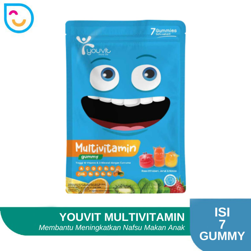 Jual Multivitamin Youvit Isi 7 Gummy Untuk Tumbuh Kembang | Shopee ...