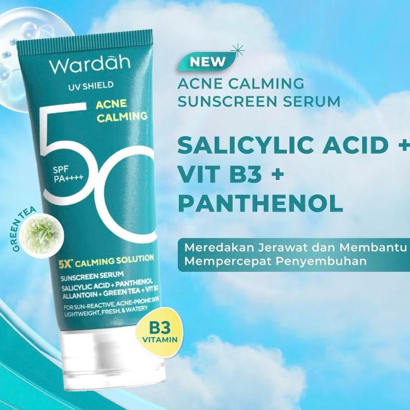 Jual WARDAH UV SHIELD SPF 50PA++ ACNE CALMING 25ML | Shopee Indonesia