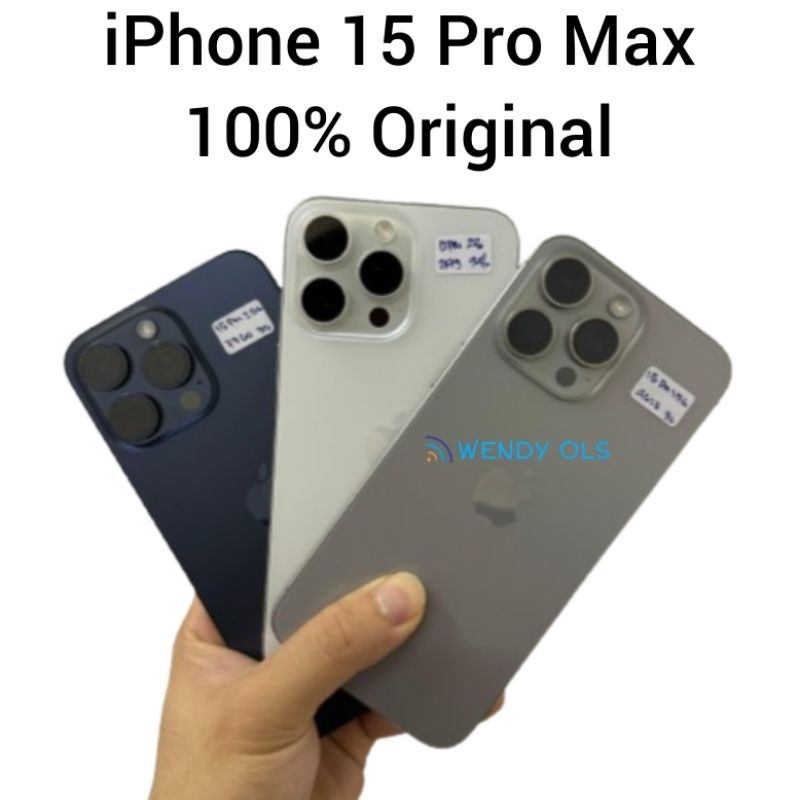 Jual iPhone 15 Pro Max 256GB 512GB 1TB Natural Black Blue White ...