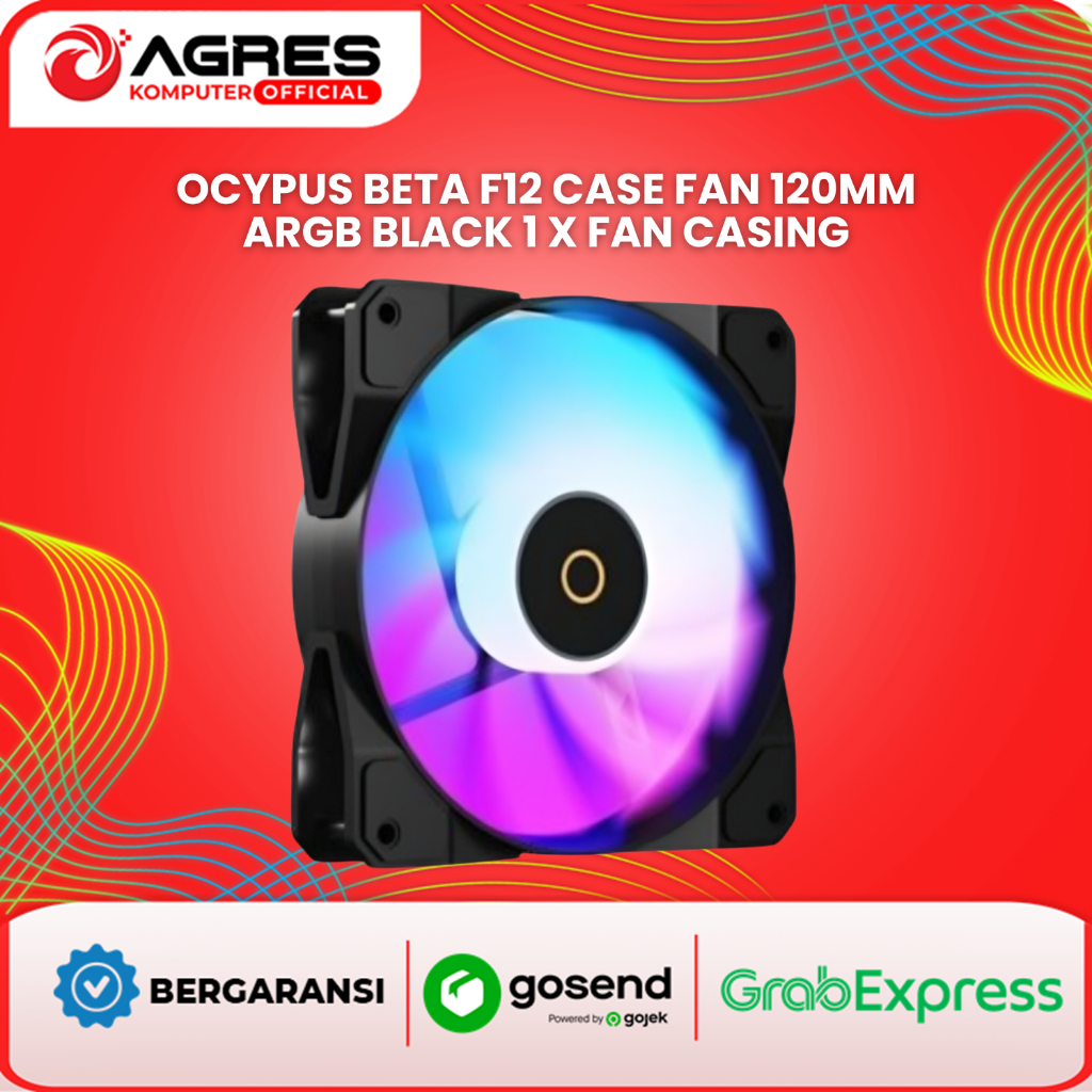 Jual OCYPUS BETA F12 CASE FAN 120MM ARGB BLACK 1 X FAN CASING | Shopee Indonesia