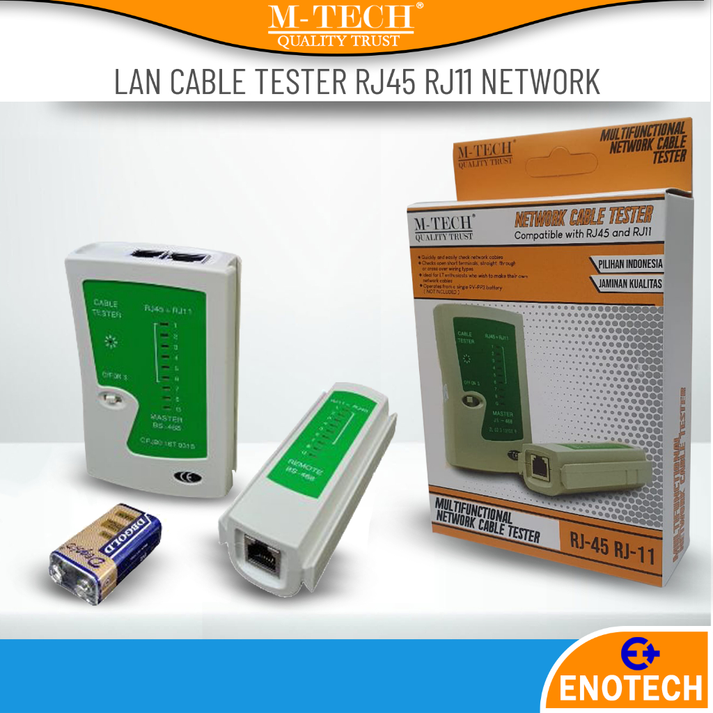 Jual Lan Tester RJ45 RJ11 Network Cable Tester | Shopee Indonesia