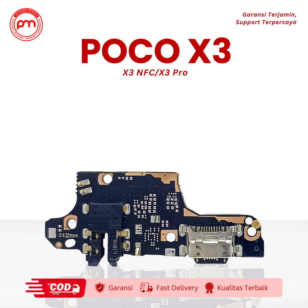 Jual UI Board Konektor Cas Xiaomi Poco X3 Connector Charger X3 NFC Papan Concas X3 Pro | Shopee ...