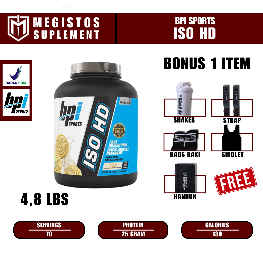 Jual Bpi Sports Iso Hd Isohd 5 Lbs lb Whey Protein Isolate | Shopee ...