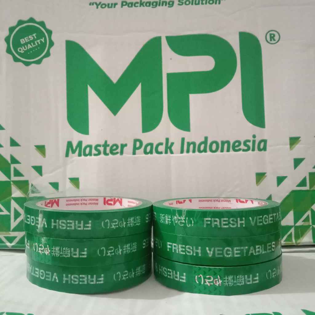 Jual 6 PCS - Lakban Isolasi Sayur Fresh Vegetables 18 mm x 50 Meter ...
