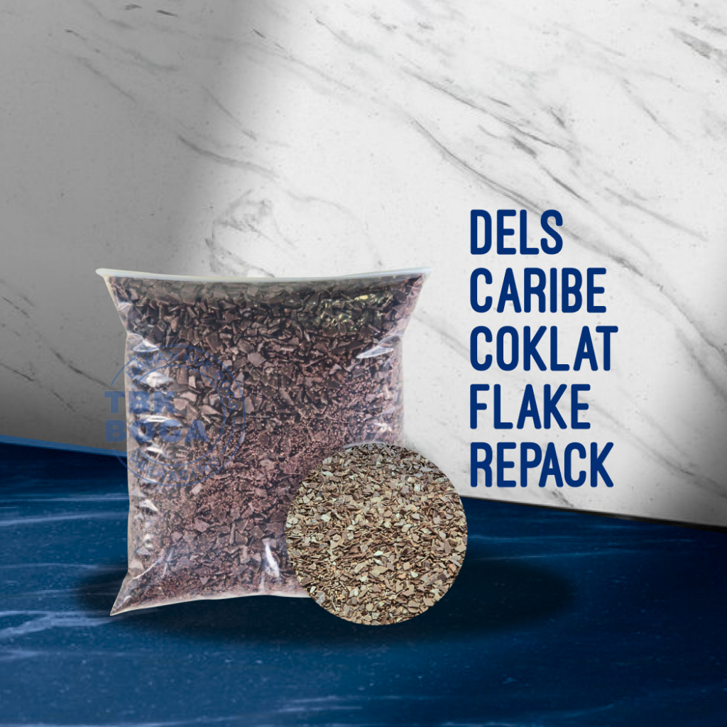Jual ( Repack ) Dels Caribe Flake ( 250, 500 gr ) Dark Coklat Fondente Flakes Cacah DCC | Shopee ...
