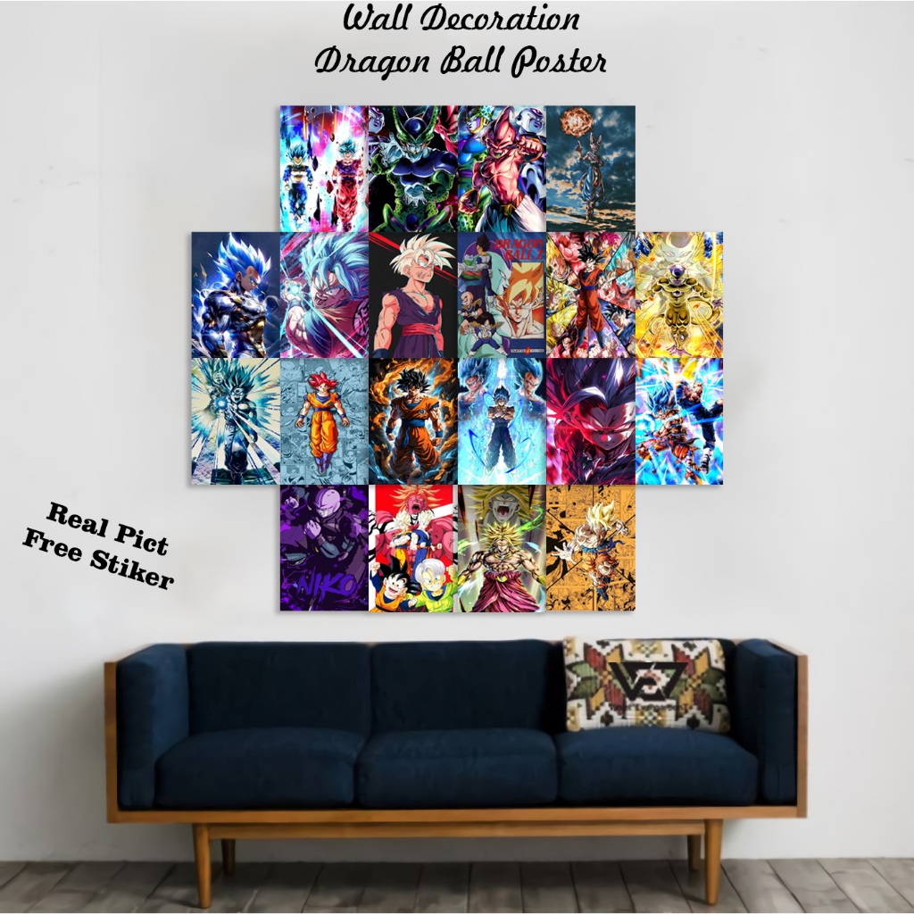 Jual WALL DECOR POSTER HIASAN DINDING DRAGON BALL/ANIME HIASAN DINDING ...