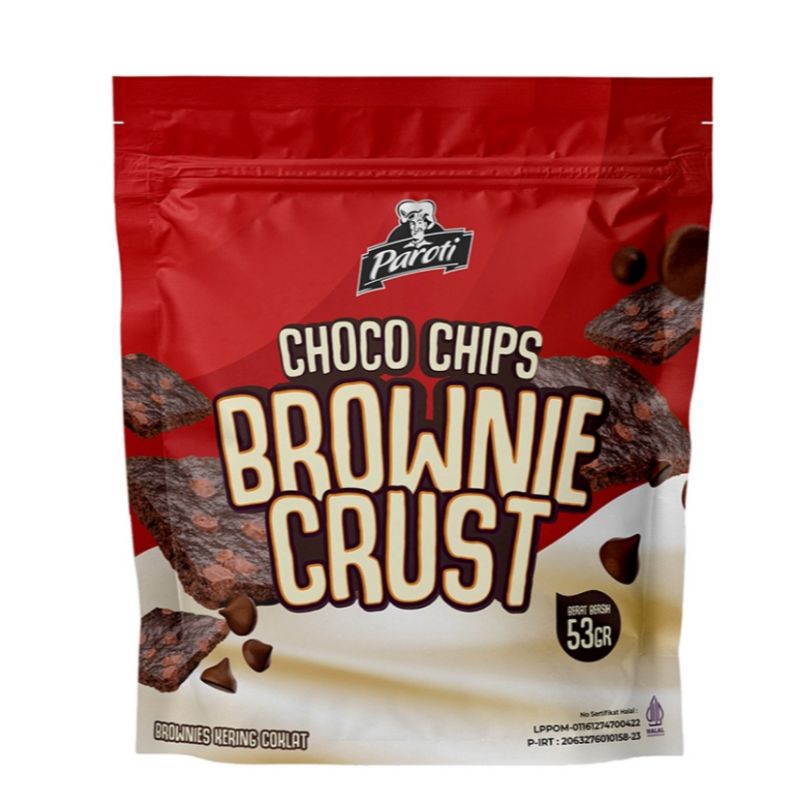 Jual Paroti Brownie Crust Brownies Kering 53gr / Choco Chips / Cokelat ...