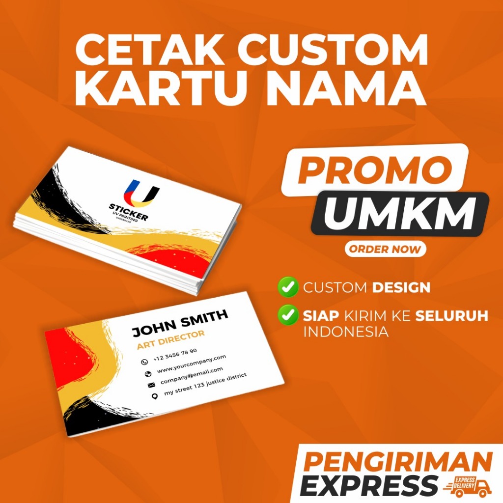 Jual CETAK KARTU NAMA CUSTOM 100 PCS + BOX | Shopee Indonesia