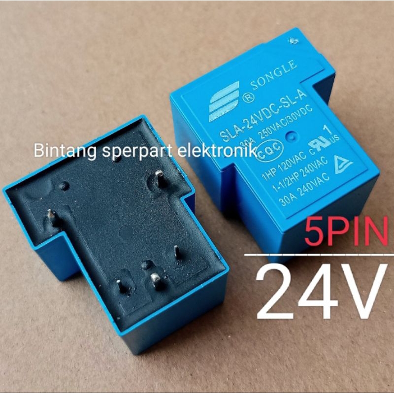 Jual RELAY SONGLE 24V 5PIN RELAY KODOK 24V 5PIN RELAY 24V 5PIN RELAY ...