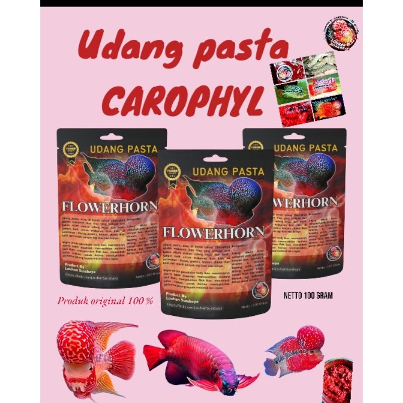 Jual pakan ikan hias udang CAROPHYL red parot/red Devils/ red monkay ...